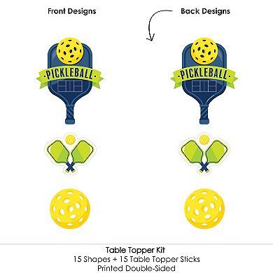 Big Dot Of Happiness Let’s Rally Pickleball Birthday Centerpiece Table ...