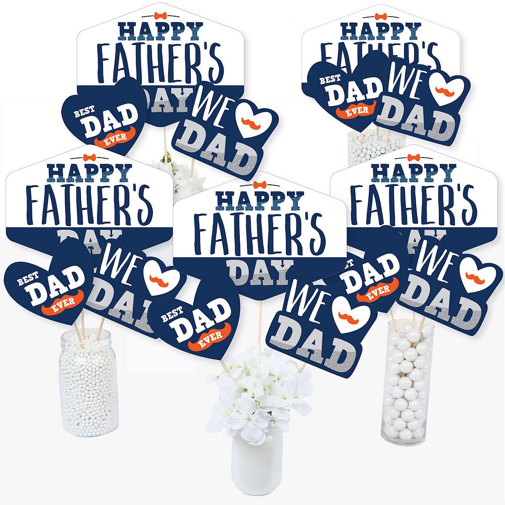 Big Dot Of Happiness Happy Father's Day - Party Centerpiece Sticks ...
