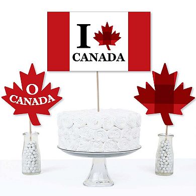 Big Dot Of Happiness Canada Day - Canadian Party Centerpiece Sticks ...