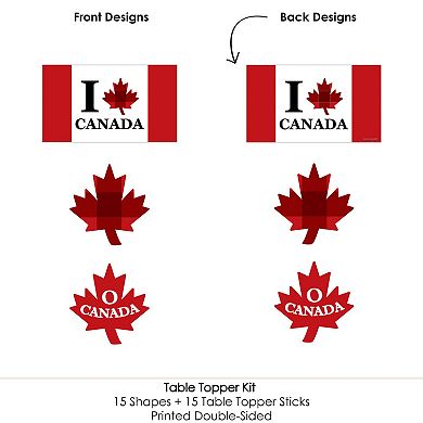 Big Dot Of Happiness Canada Day - Canadian Party Centerpiece Sticks ...
