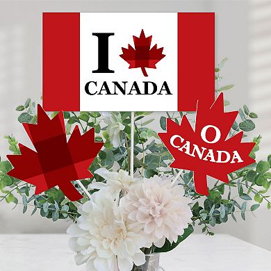 Big Dot Of Happiness Canada Day - Canadian Party Centerpiece Sticks ...