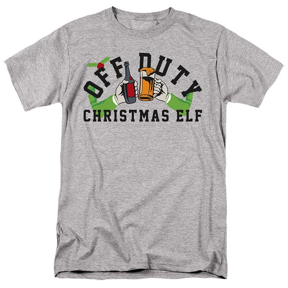 Off Duty Christmas Elf Unisex Adult T-shirt