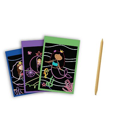 Skillmatics Unicorns & Princesses Magical Mini Scratch Art Kit