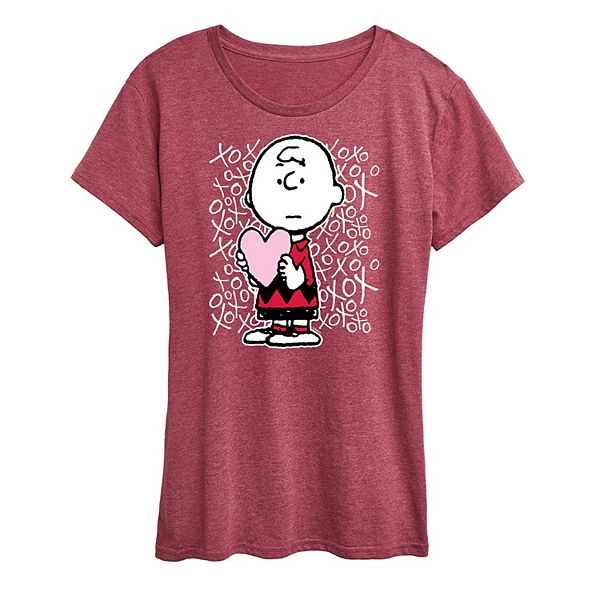 Women's Peanuts Charlie Brown XOXO Graphic Tee