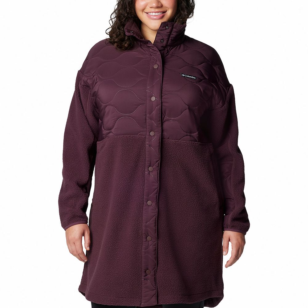 Plus Size Columbia Cloud Point Long Fleece Jacket
