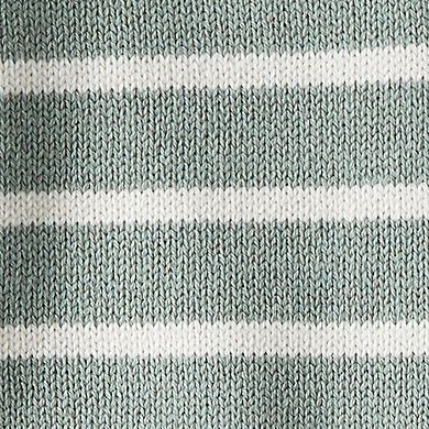 Baby Little Planet by Carter's Organic Cotton Striped Sweater Knit Jumpsuit