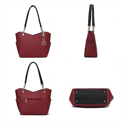 Mkf Collection Jules M Logo Printed Women’s Tote Bag By Mia K