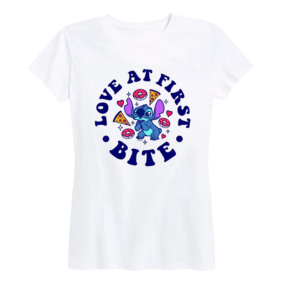 Disney's Lilo & Stitch Women's Love At First Bite Graphic Tee