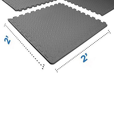 Balancefrom Fitness Interlocking Eva Foam Exercise Mat Tiles
