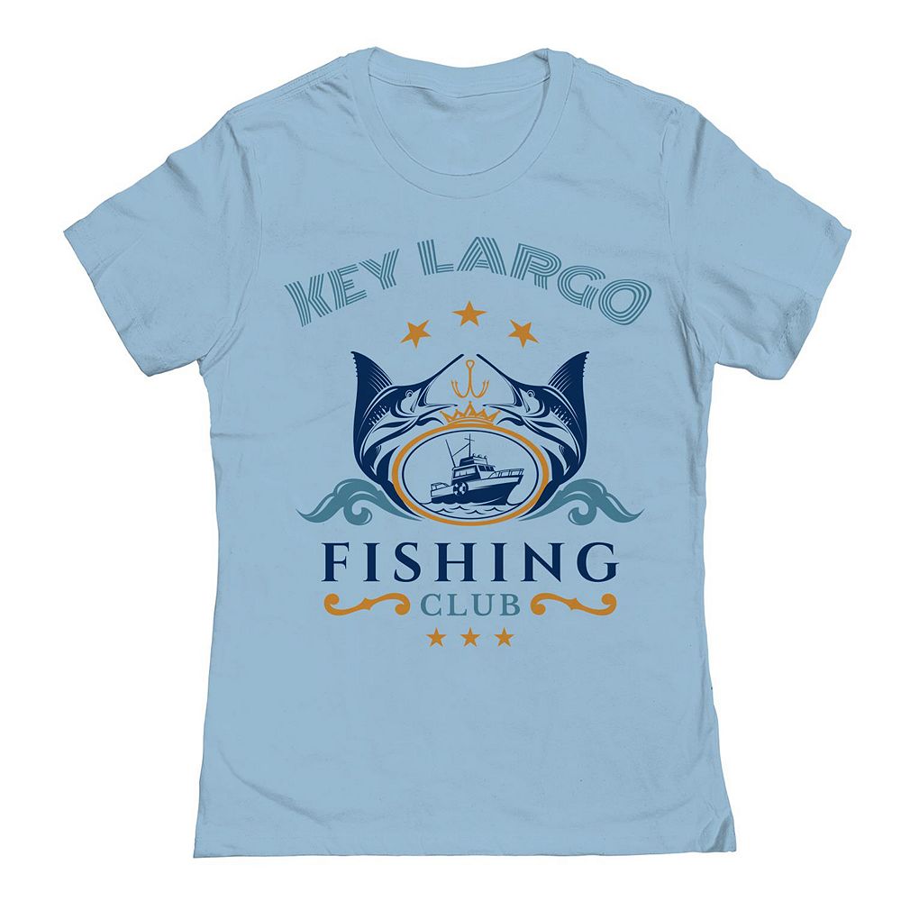 Junior's Key Largo Fishing Club Womens Graphic Tee