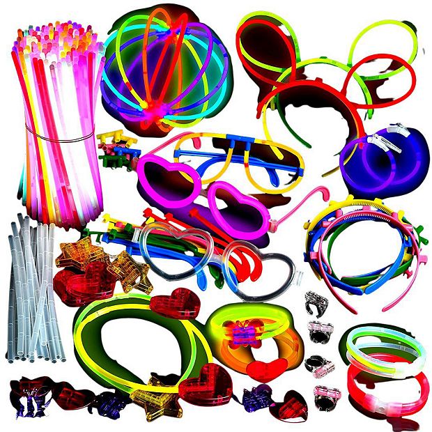 Play22 glow sticks bulk 500 pack 200 glowsticks and 300 accessories store