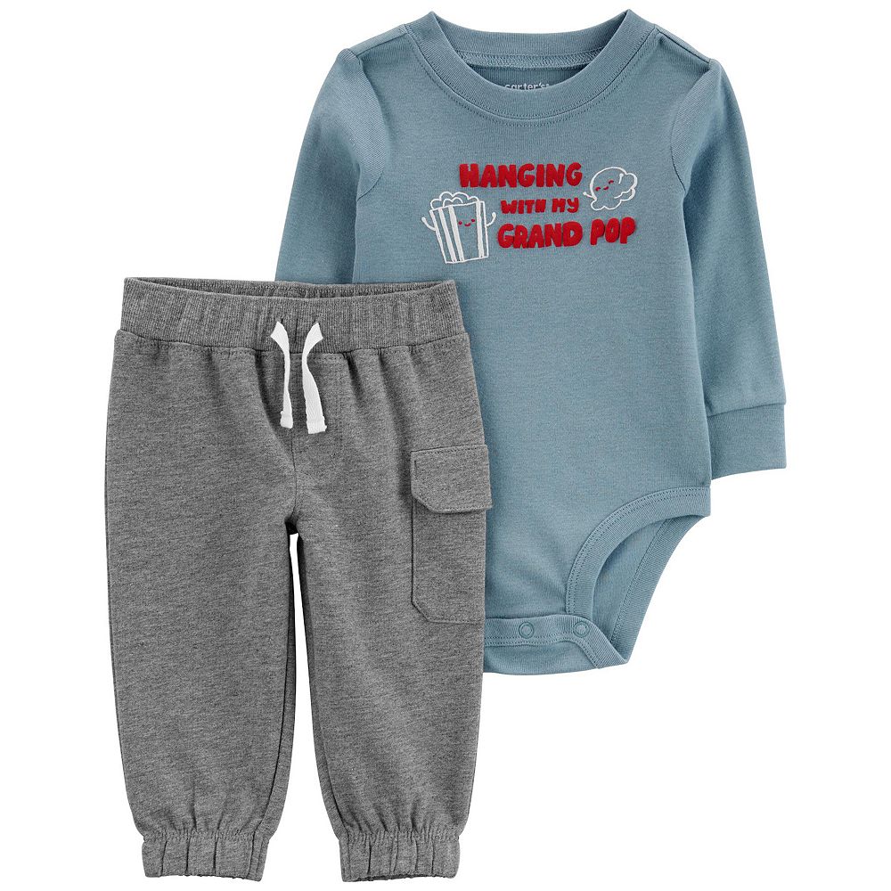 Baby Boy Carter's 2-Piece "Hanging with My Grand Pop" Outfit