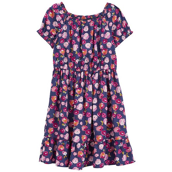 Girls 4-14 Carter's Floral Drop Waist Dress