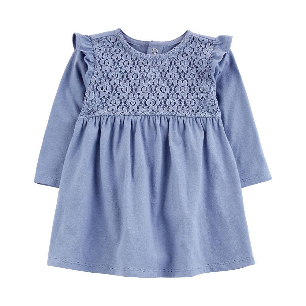 Baby Girl Carter's Eyelet Chambray Dress