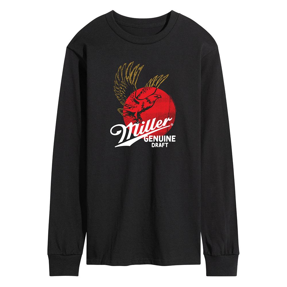 Men's Miller Genuine Draft Logo Long Sleeve Graphic Tee