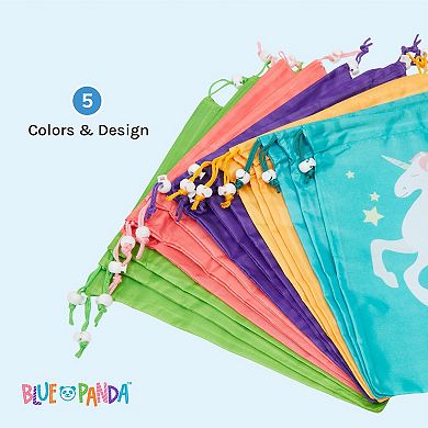 15 Pack Drawstring Gift Bags For Kids Birthday Themed Party Favor, 10 X ...