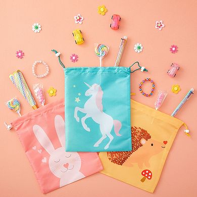 15 Pack Drawstring Gift Bags For Kids Birthday Themed Party Favor, 10 X ...