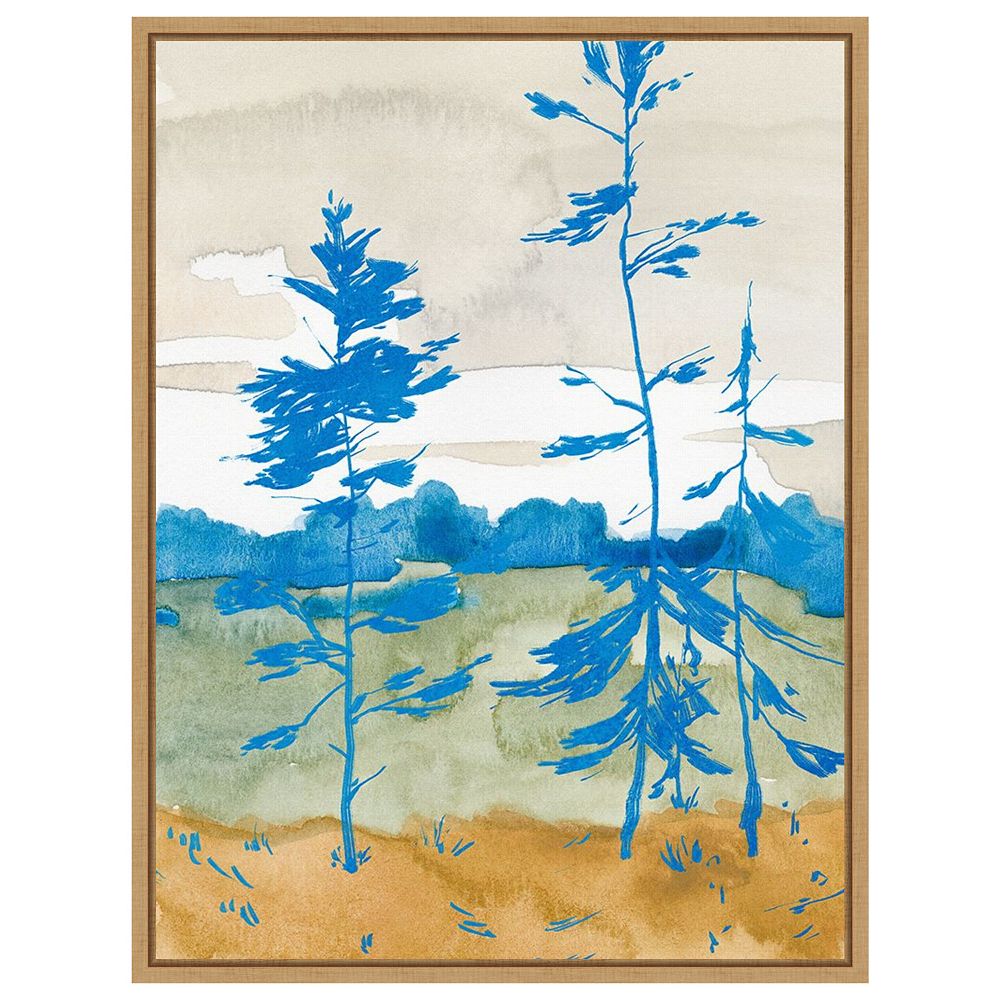 Cerulean Spruce Trees Ii By Jacob Green Framed Canvas Wall Art Print