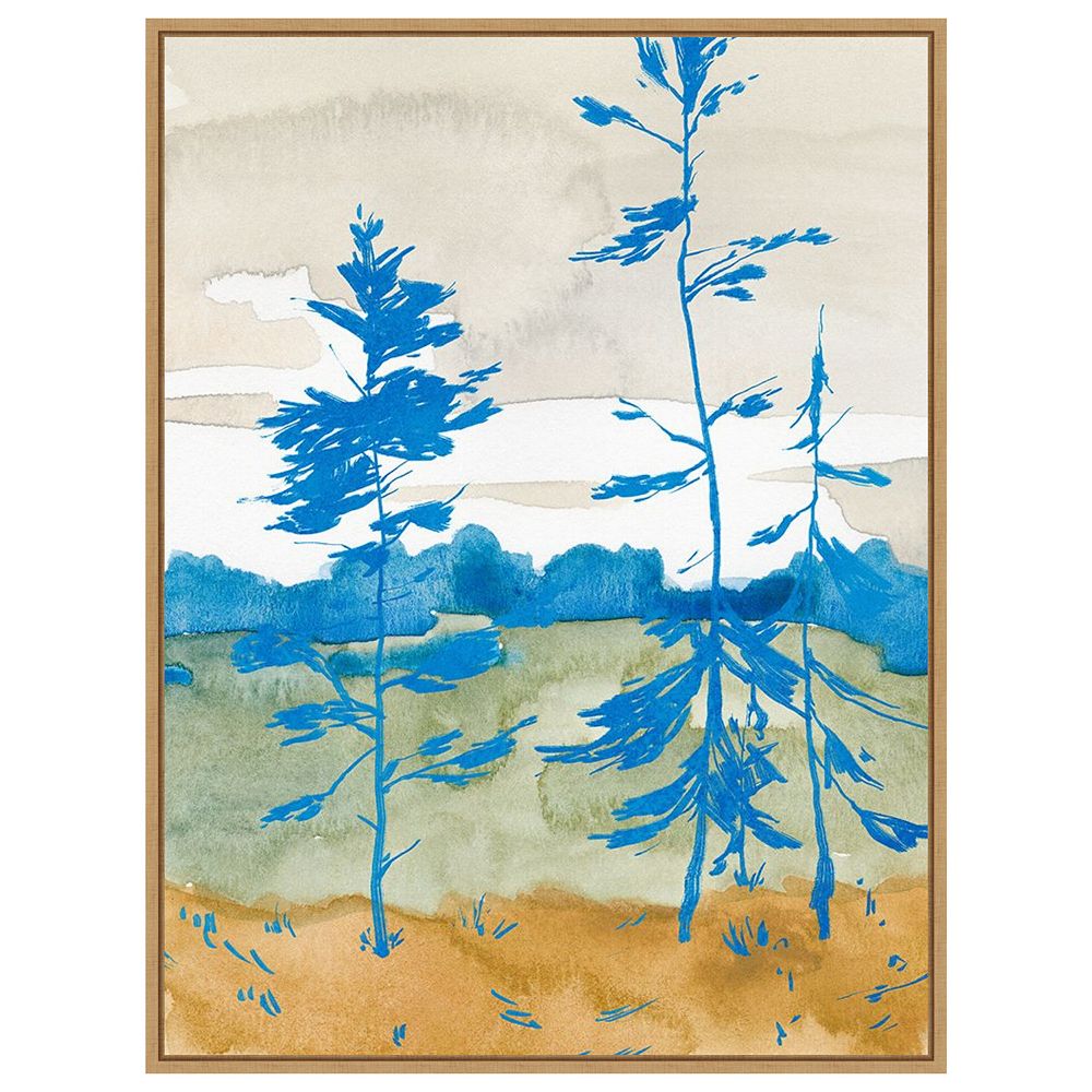 Cerulean Spruce Trees Ii By Jacob Green Framed Canvas Wall Art Print