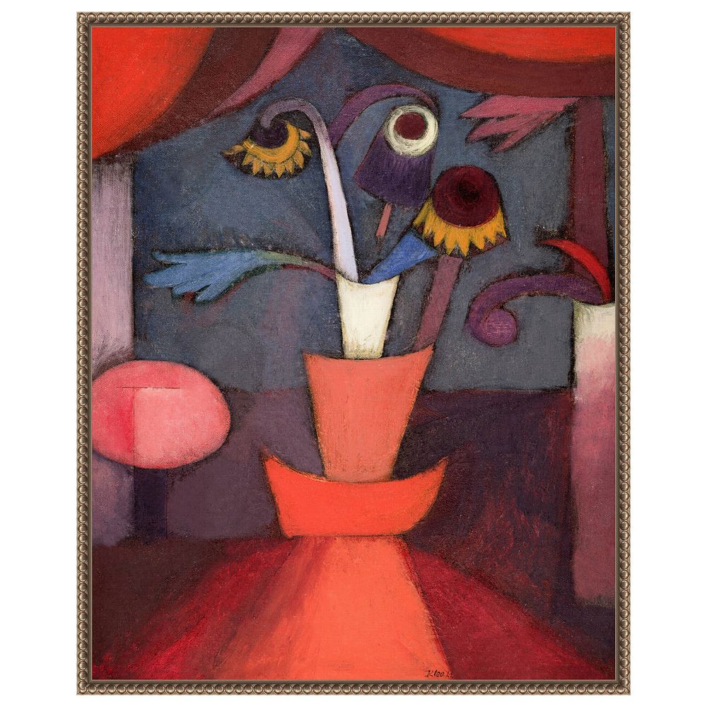 Autumn Flower 1922 By Paul Klee Framed Canvas Wall Art Print