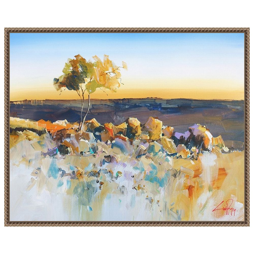 Silverton View Trees By Craig Trewin Penny Framed Canvas Wall Art Print