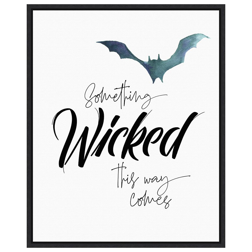 Something Wicked Bat By Amanti Art Portfolio Framed Canvas Wall Art Print