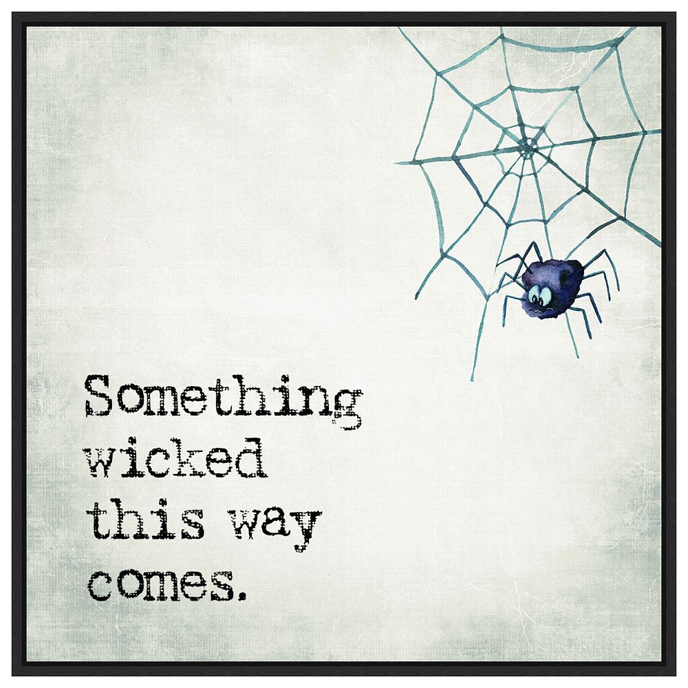 Something Wicked Spider By Amanti Art Portfolio Framed Canvas Wall Art ...