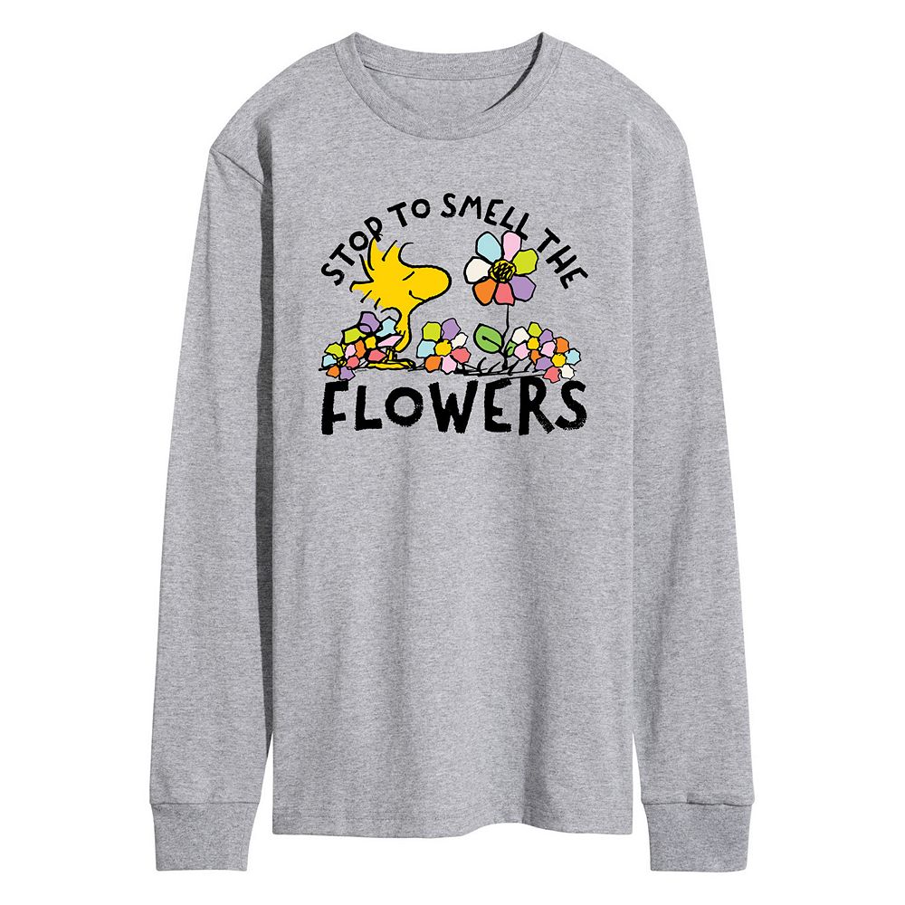 Men's Peanuts Stop & Smell The Flowers Long Sleeve
