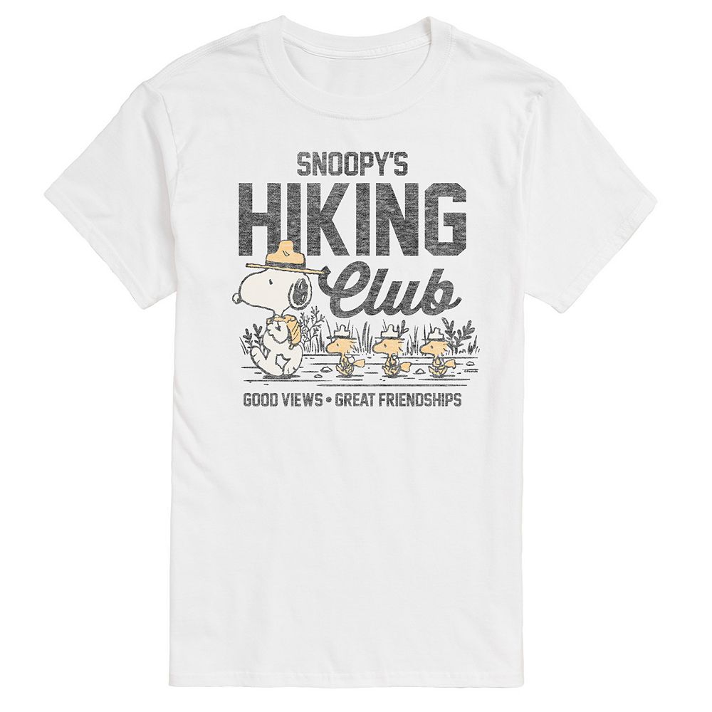 Men's Peanuts Snoopy Hiking Club Graphic Tee