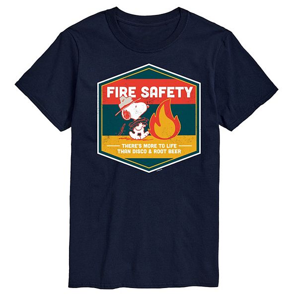 Men's Peanuts Fire Safety Graphic Tee