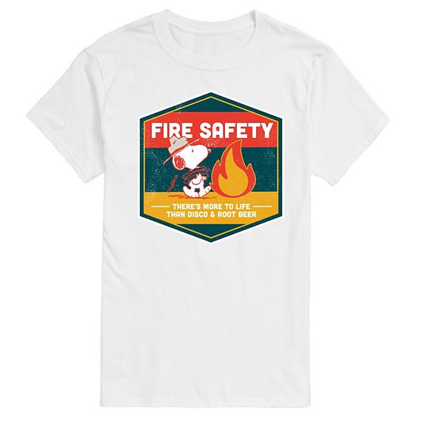 Men's Peanuts Fire Safety Graphic Tee