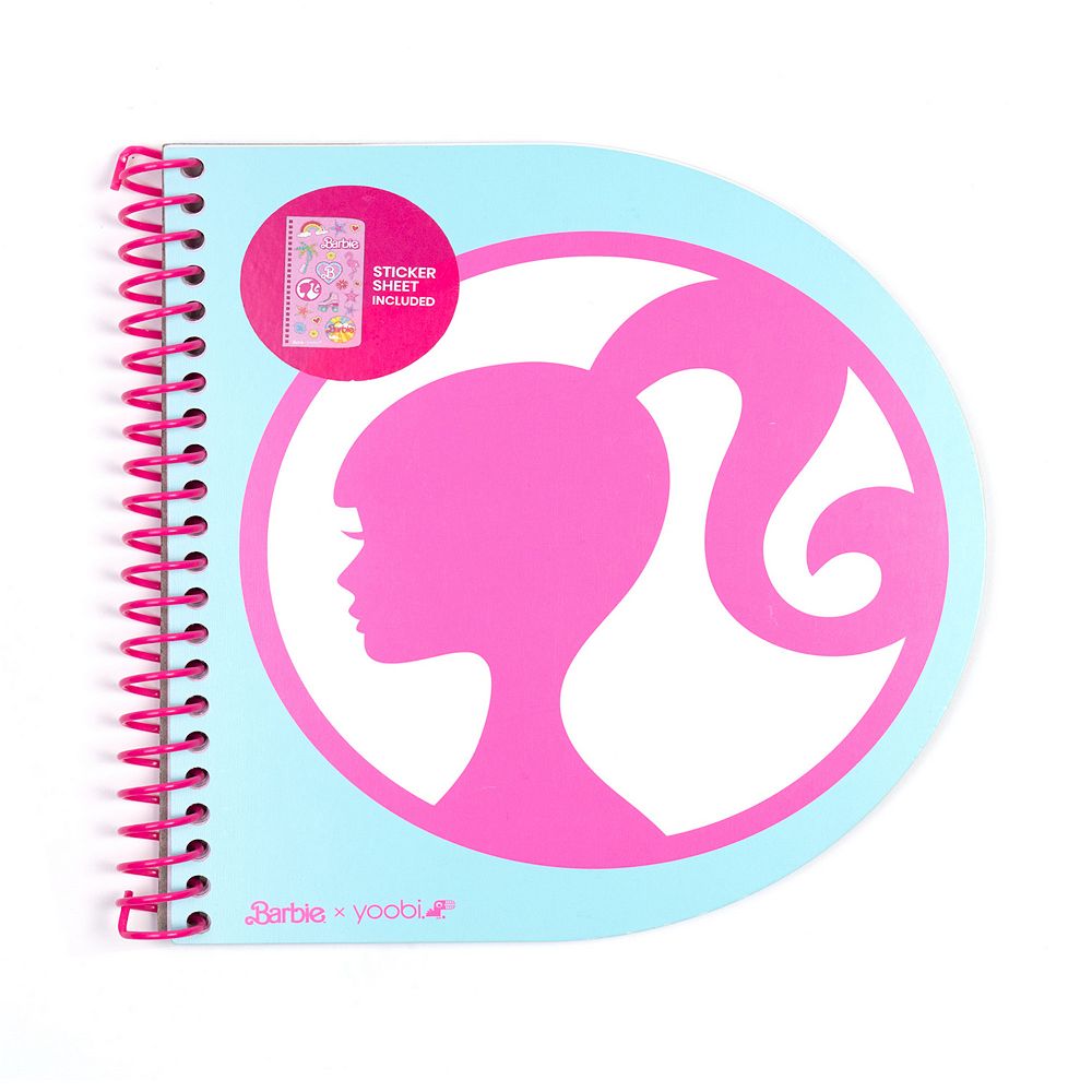 Yoobi Barbie Silhouette Spiral Journal