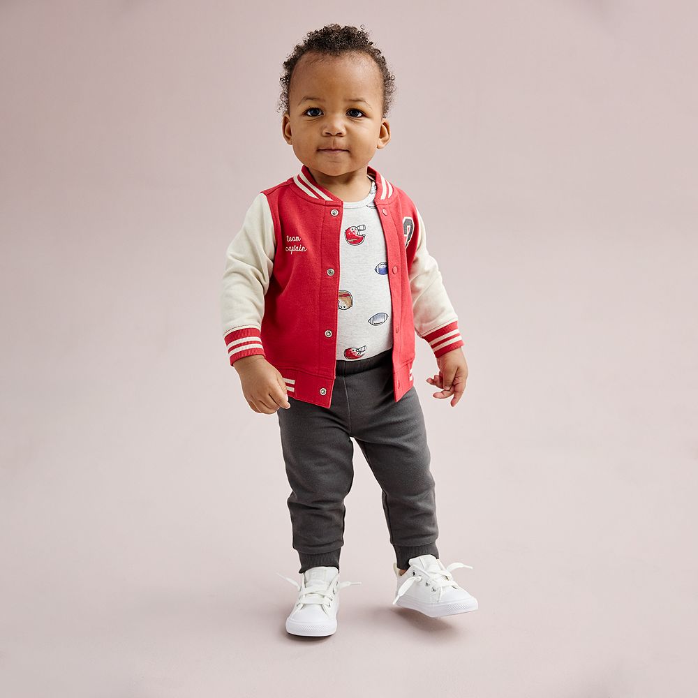Baby Boy Carter's 3-pc. Varsity Jacket, Bodysuit, and Pants Set