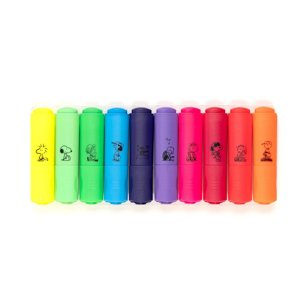 Yoobi Peanuts Mini Highlighter 10-pk.