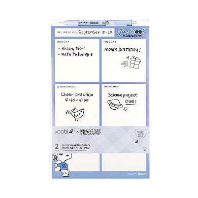 Yoobi Blue Joe Cool Paper Set With Pen