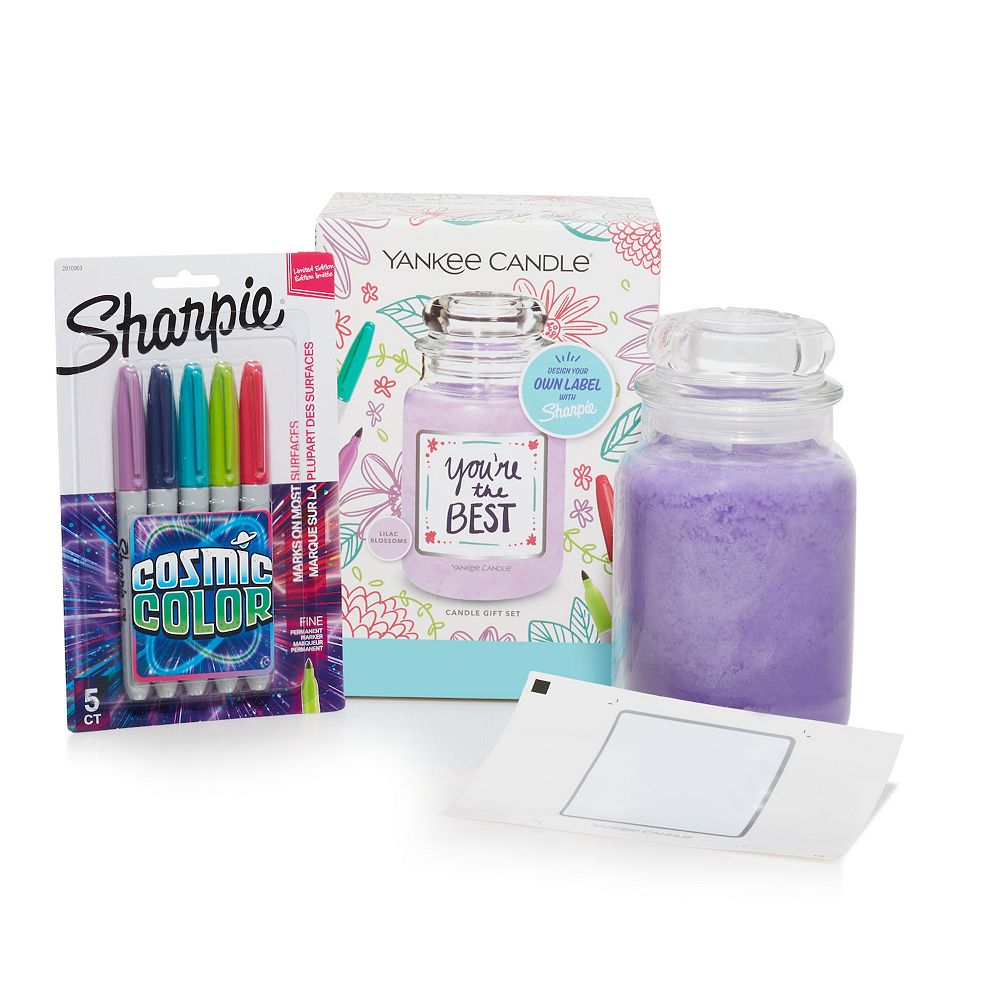 Yankee Candle x Sharpie Scented Candle, Cosmic Color Permanent Markers ...