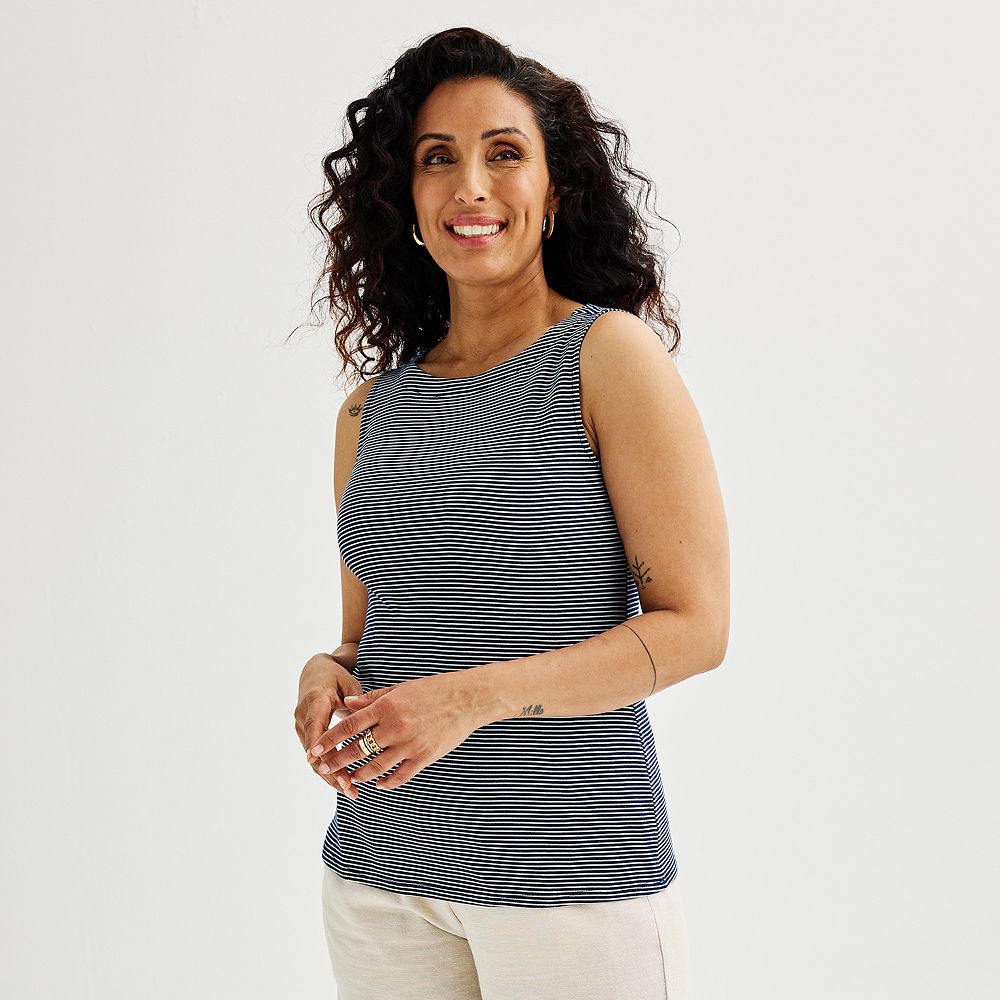 Women's Croft & Barrow® Boatneck Tank Top