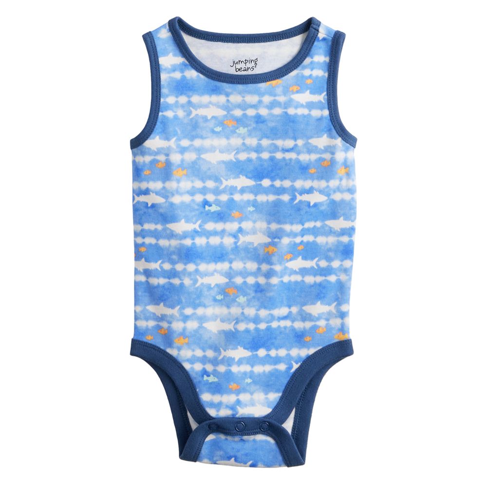 Baby Boy Jumping Beans® Tank Tie Shoulder Bodysuit