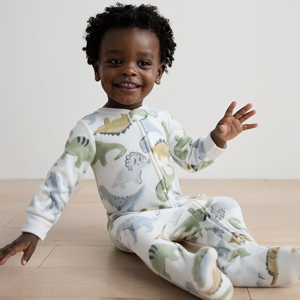Baby Boy Carter's Dinosaur Fleece Zip-Up Sleep & Play