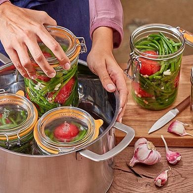 Le Parfait Super Terrine French Glass Taper Jars With Airtight Lid For ...