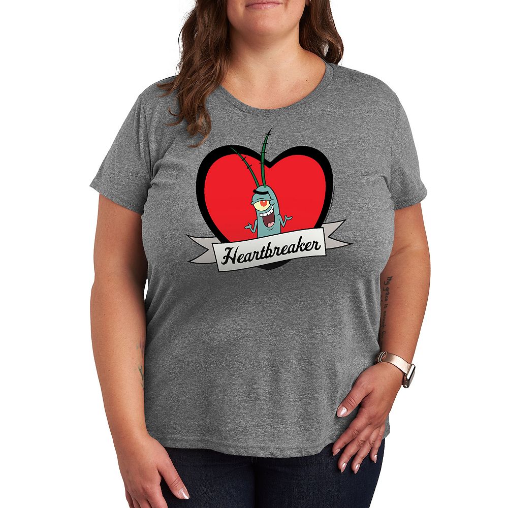 Plus Size Nickelodeon SpongeBob Squarepants Plankton Heartbreaker ...