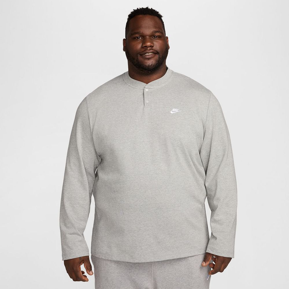 Big & Tall Men's Nike Club Fleece Long-Sleeve Henley