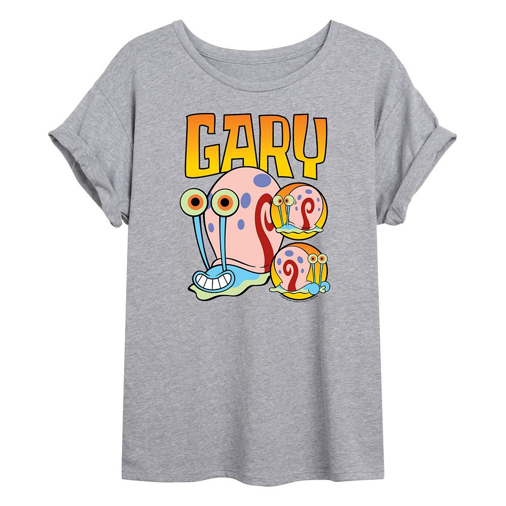 Juniors' SpongeBob SquarePants Gary The Snail Oversized Tee