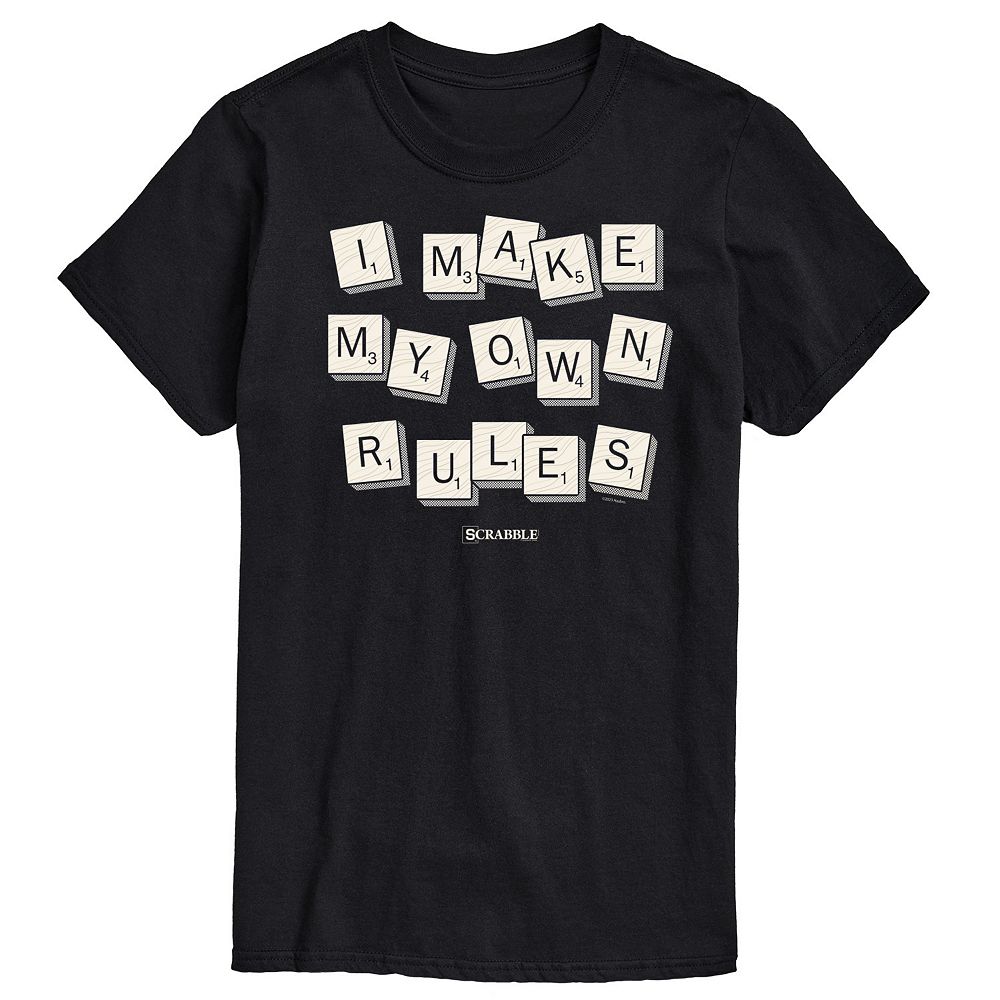 Men's Scrabble Make My Own Rules Graphic Tee by Hasbro