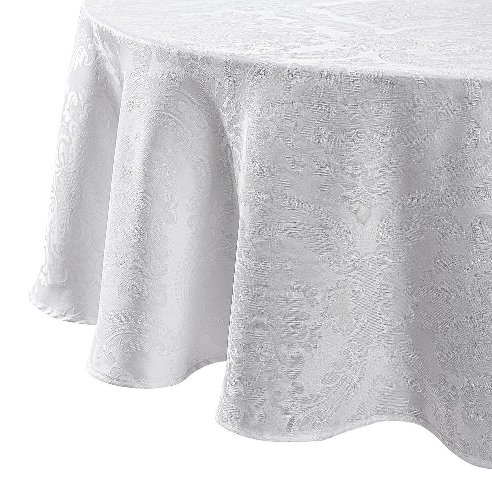 Elrene Home Fashions Caiden Elegance Damask 60"x84" Oval Tablecloth
