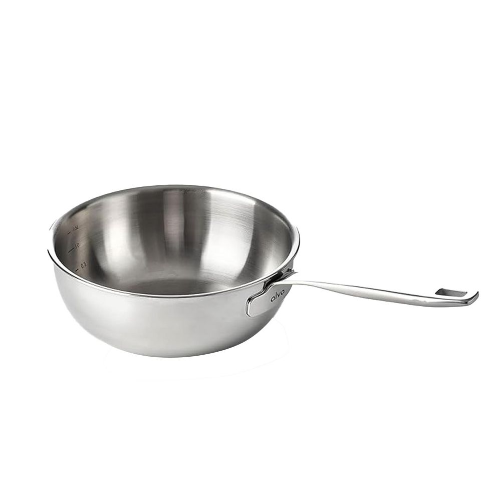 Alva Maestro 5-Ply Stainless Steel Saucier Pan 1.6 Qt. Lasered ...