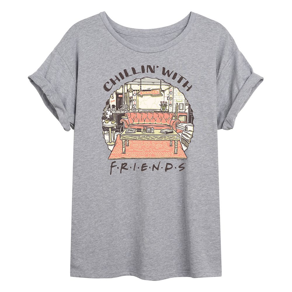 Juniors' Friends Chillin' With Friends Oversized Tee