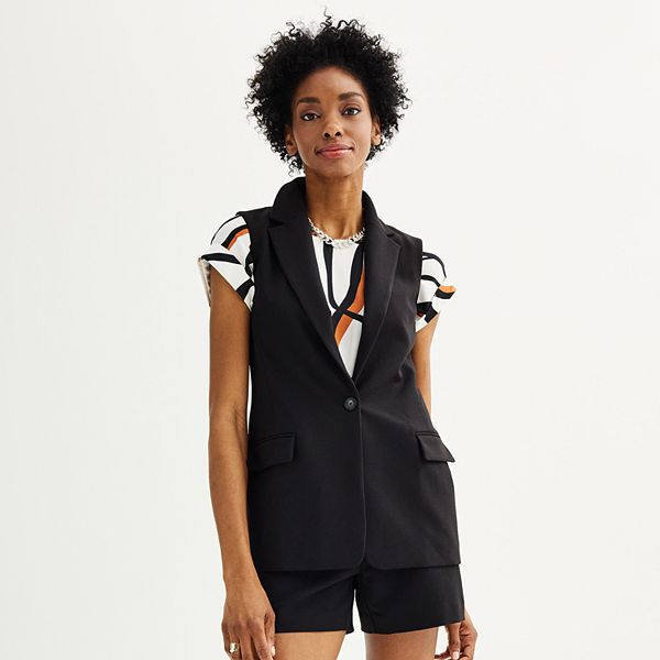 Women's Nine West Single Button Vest