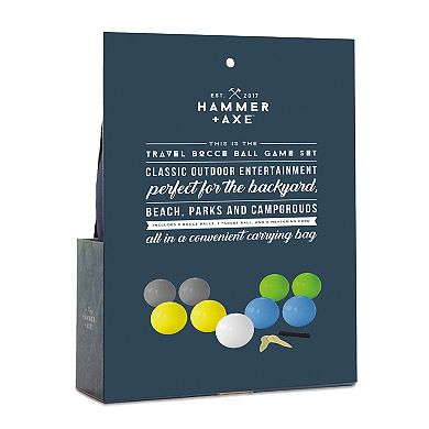 Hammer + Axe™ Travel Bocce Ball Game Set