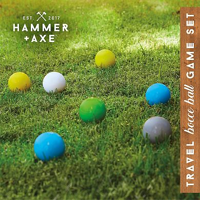 Hammer + Axe™ Travel Bocce Ball Game Set